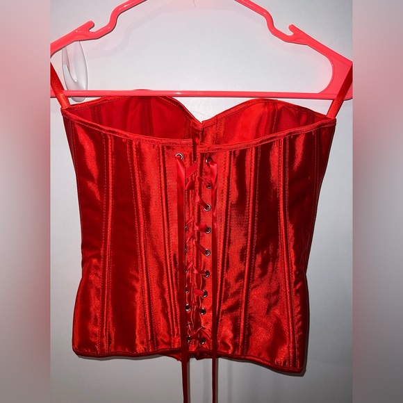 Tops | Fiery Red Corset | Poshmark